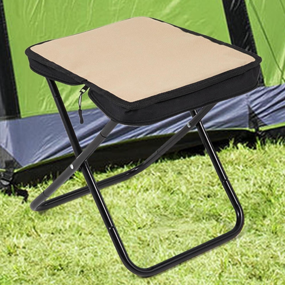 Outdoor Folding Stool Compact Lightweight Oxford Fabric Folding Seat ...