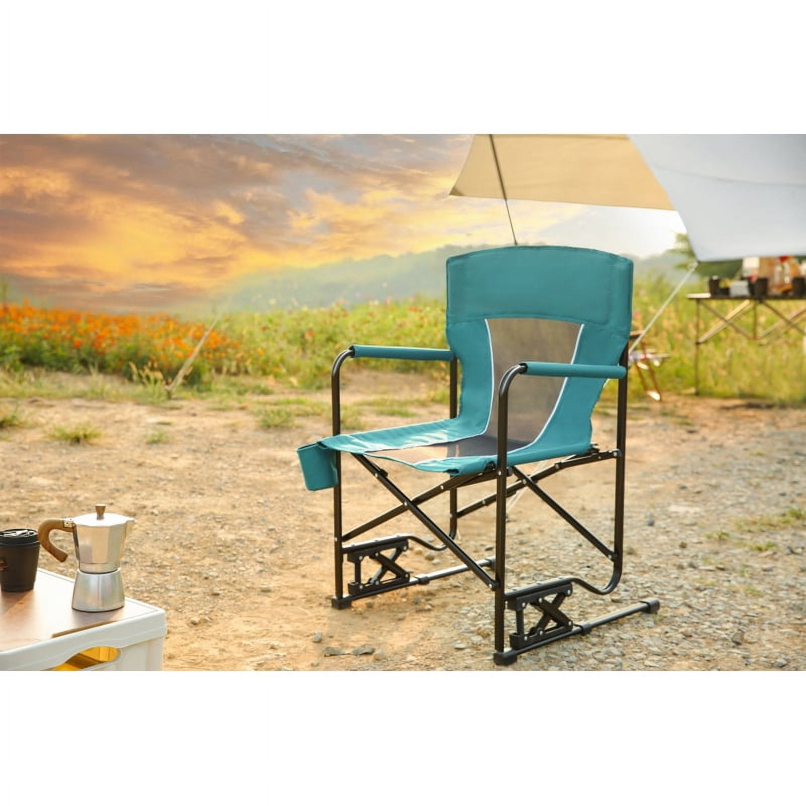 Outdoor Freestyle Rocker Camping Chair Portable Folding Rocking Chair ...