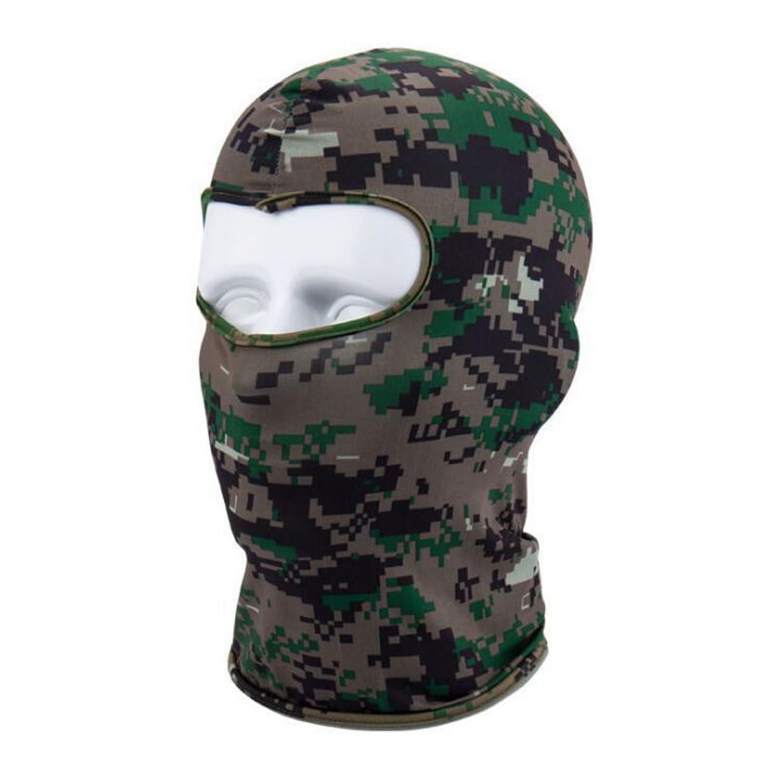 Outdoor Full Face Mask Thin Motorcycle Cycling Ski Mask Digital Green ...