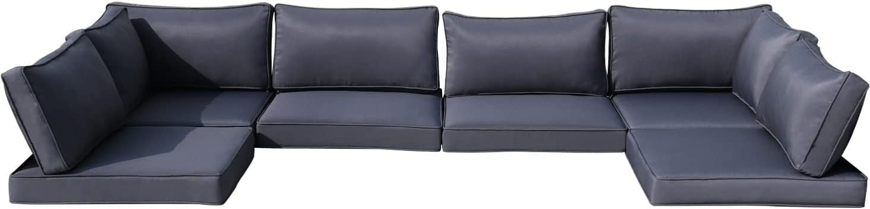 Outdoor Furniture Replacement Cushions, Sectional Rattan Conversation ...