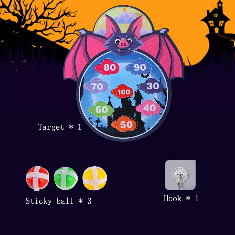 Outdoor Games for Children Toy Christmas Halloween Dart Board Sticky ...