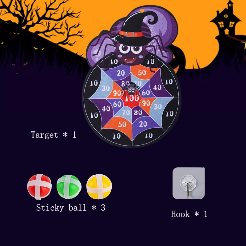 Outdoor Games for Children Toy Christmas Halloween Dart Board Sticky ...