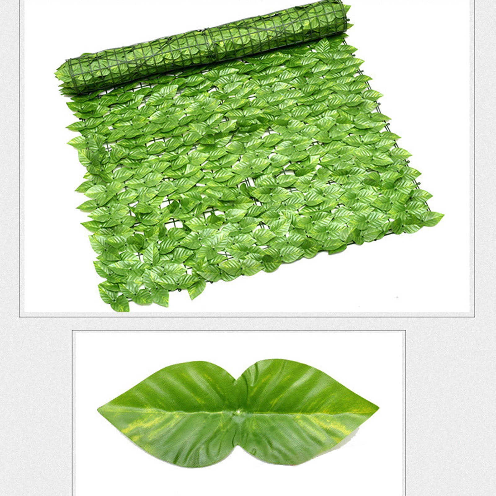 Outdoor Garden 19.68 Inch Hedge Leaves Privacy Fence Wall Screen Window ...