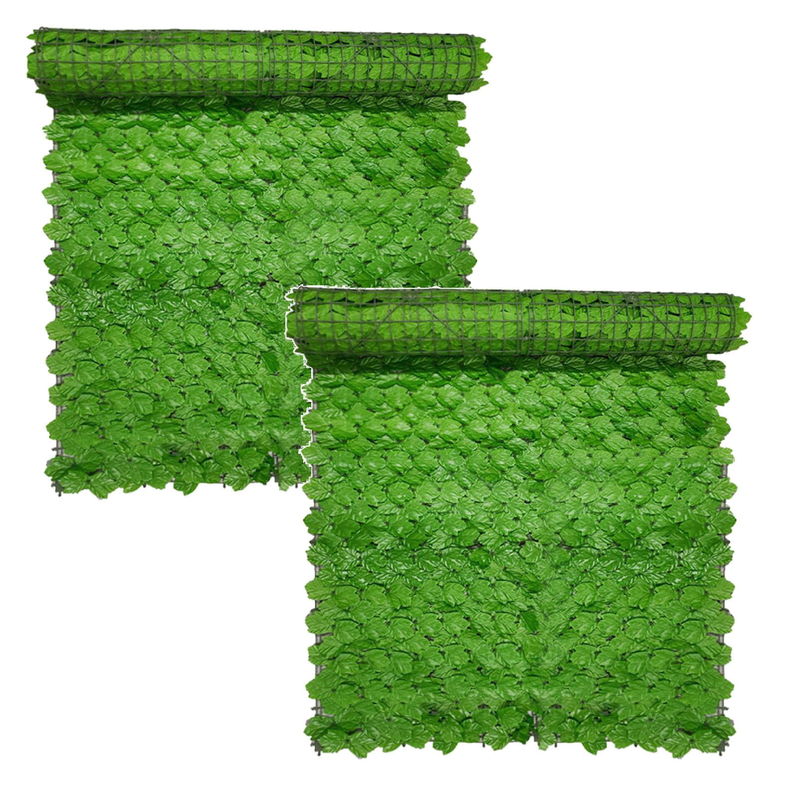 Outdoor Garden 19.68inch Artificial Ivy Hedge Leaf and Vine Privacy ...