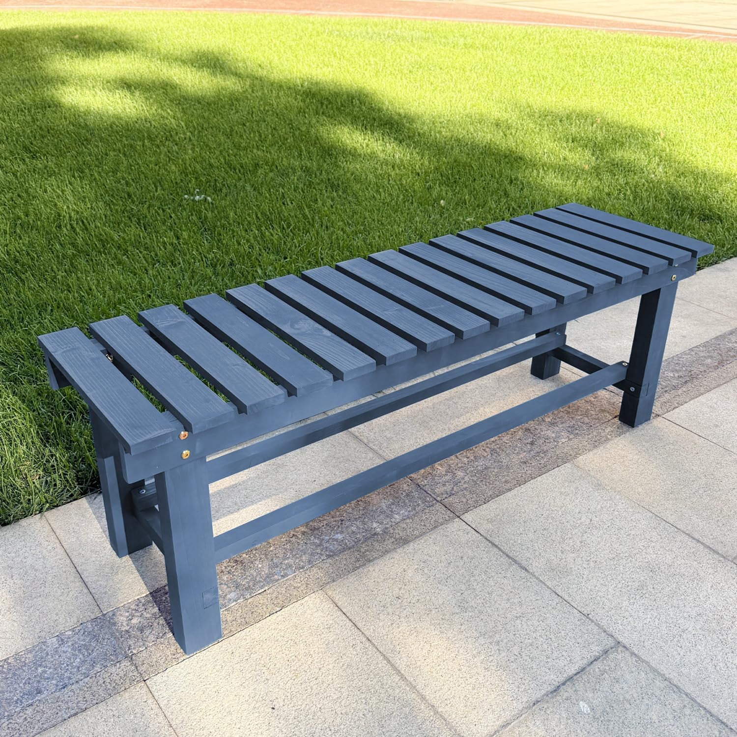 Outdoor Garden Benches Weatherproof Patio Bench Two-Person Seat ...