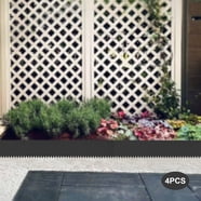 GroundSmart Roman Brick Landscape Edging, 4' Gray Rubber Garden Edging ...