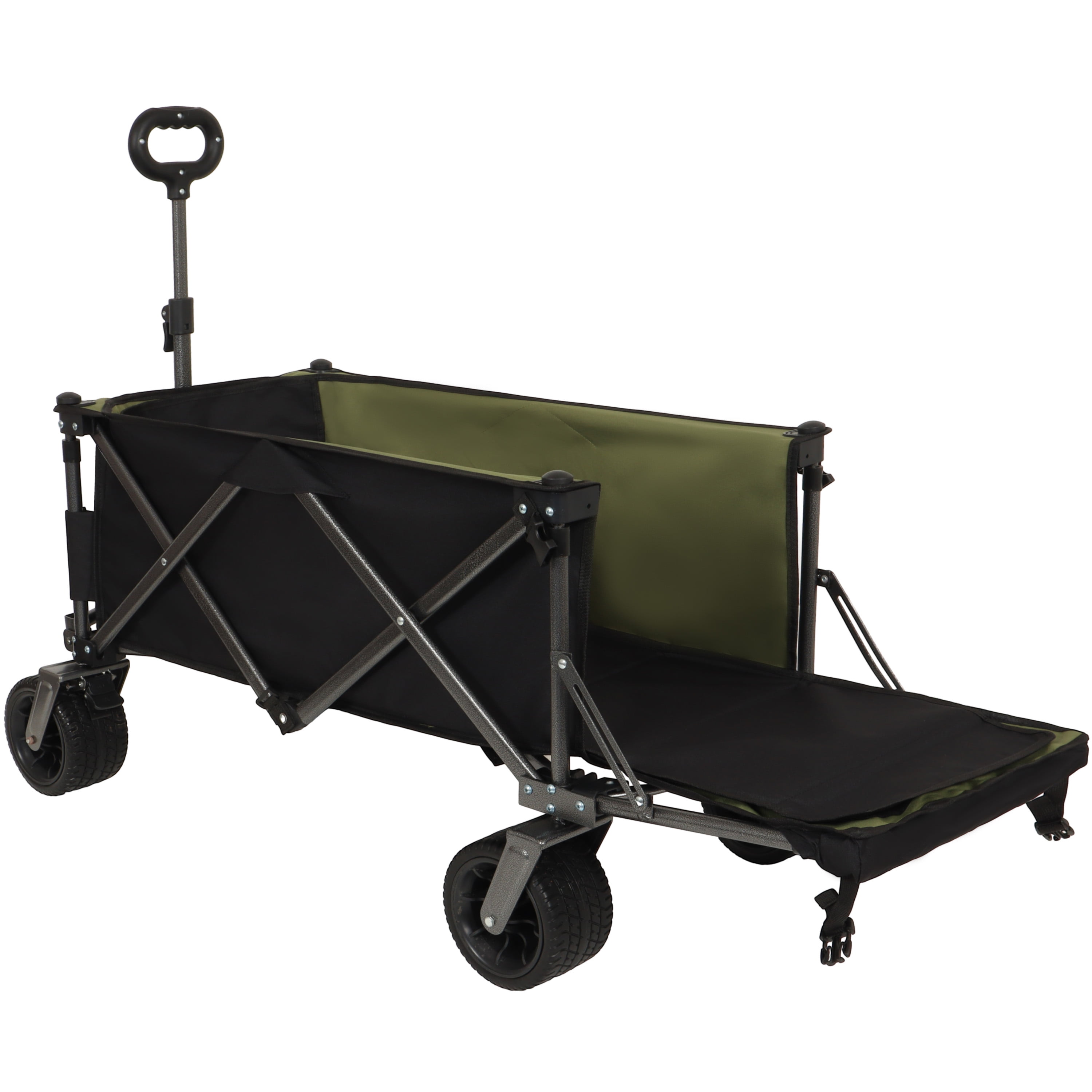 Outdoor Garden Carts Collapsible Folding Wagon 300L,49" Extra Long ...