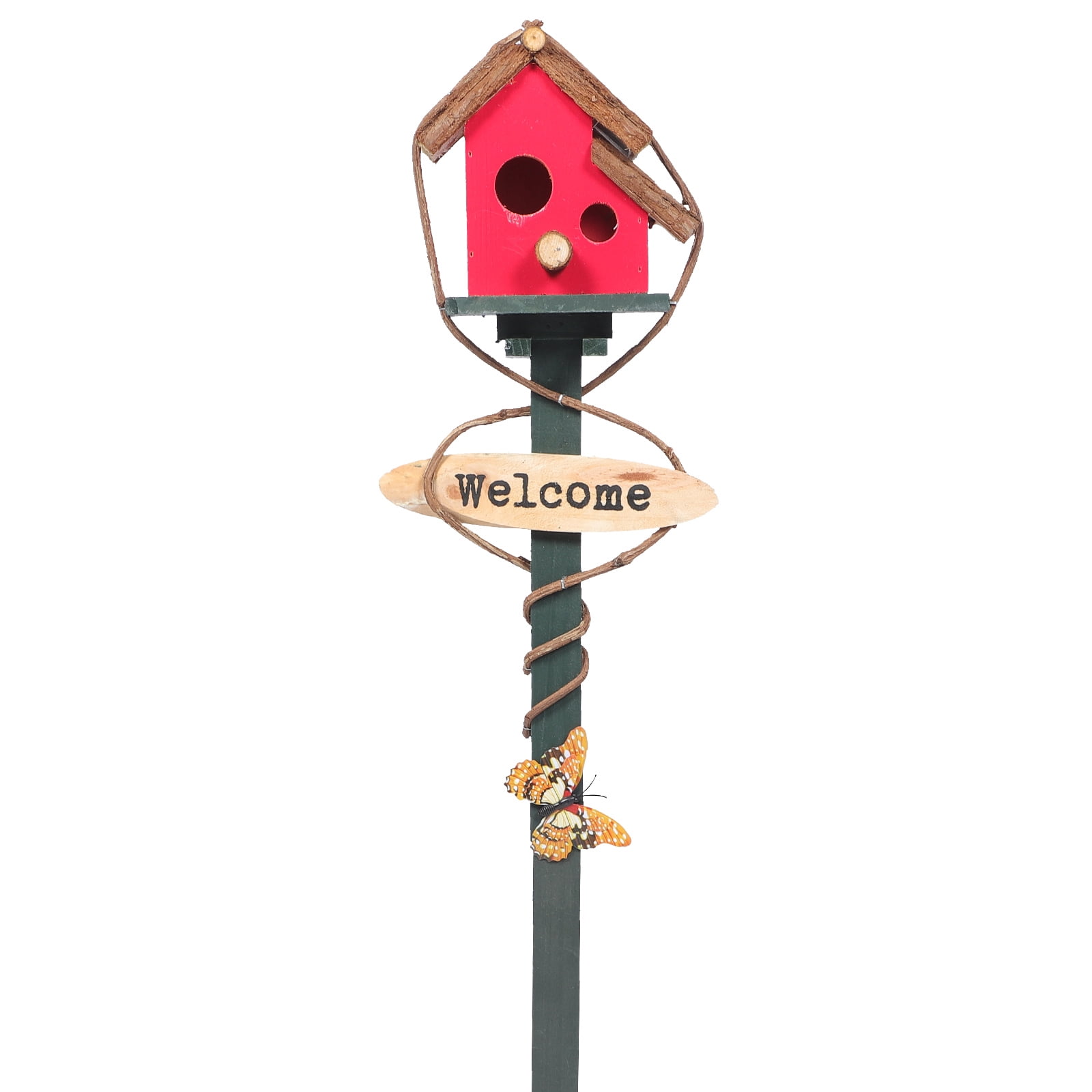 Outdoor Garden Decoration Bird Home Breeding Nest Feeder Poles and ...