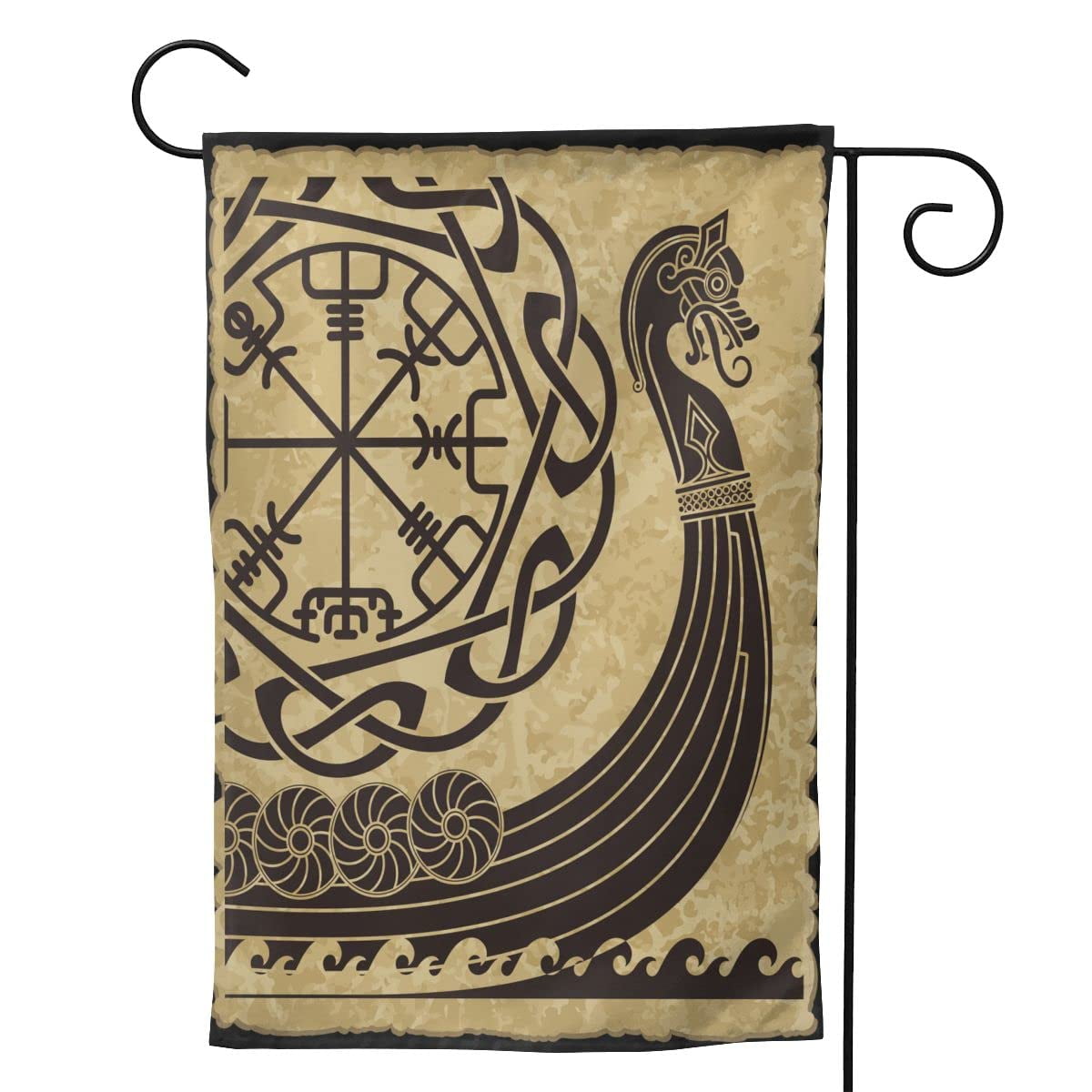 Outdoor Garden Flag, Legend Boat Warship of Vikings Drakkar Ancient ...