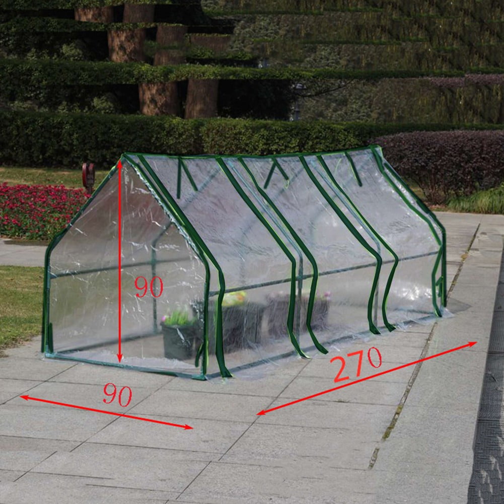 Outdoor Garden Greenhouse Clear Heat Preservation Cover Bottomless ...