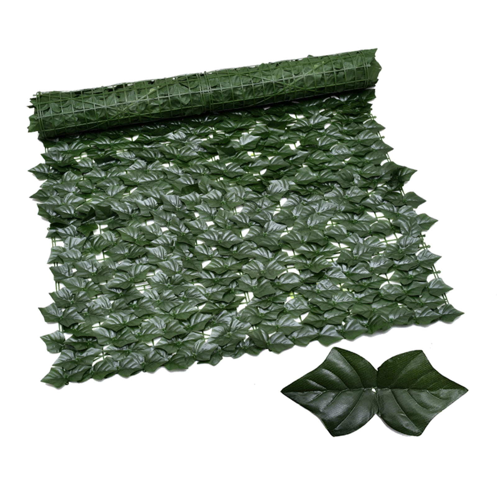 Outdoor Garden Hedge Leaves - 19.68 Inch, Privacy Fence Screen, Dark ...