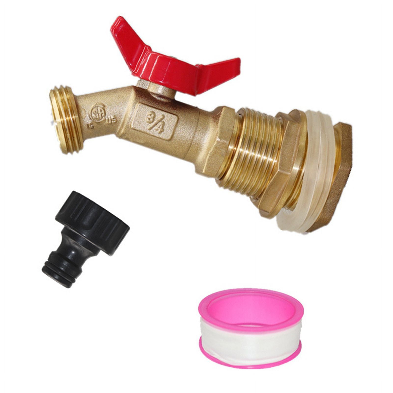 Outdoor Garden Hose Faucet Ball Valve Hose Bibb Shut Off Valve 3/4Inch ...