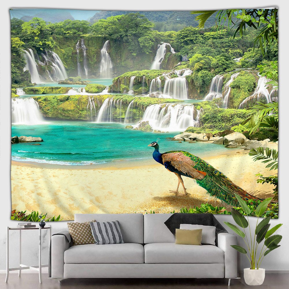 Outdoor Garden Landscape Tapestry Street Architecture Plants Floral ...