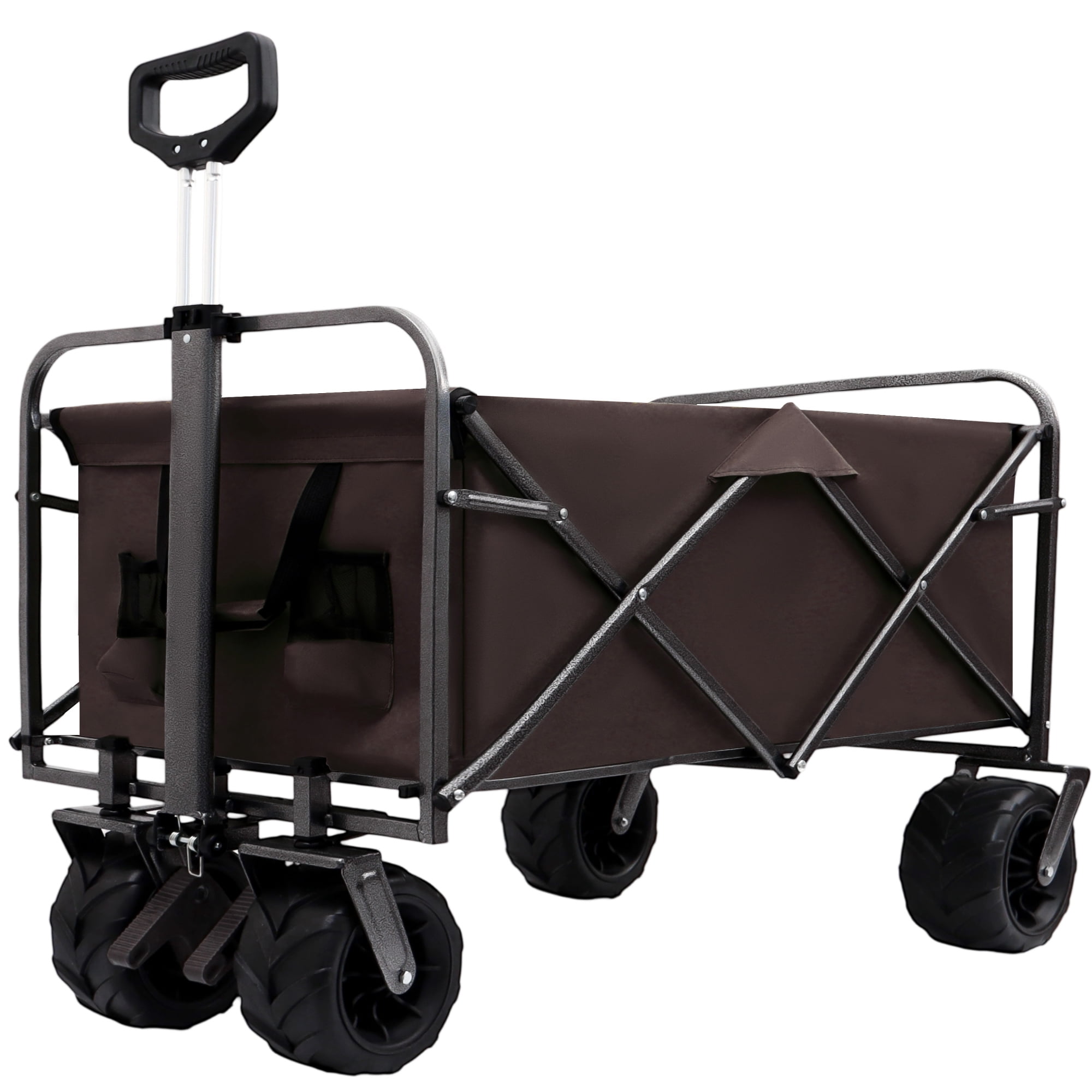 Outdoor Garden Park Utility Wagon Portable Beach Trolley Cart Camping ...