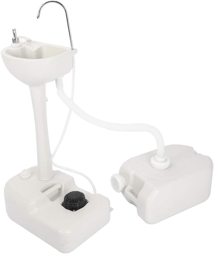 Outdoor Garden Portable Camping Hand Sink with 24L Recovery Tank ...