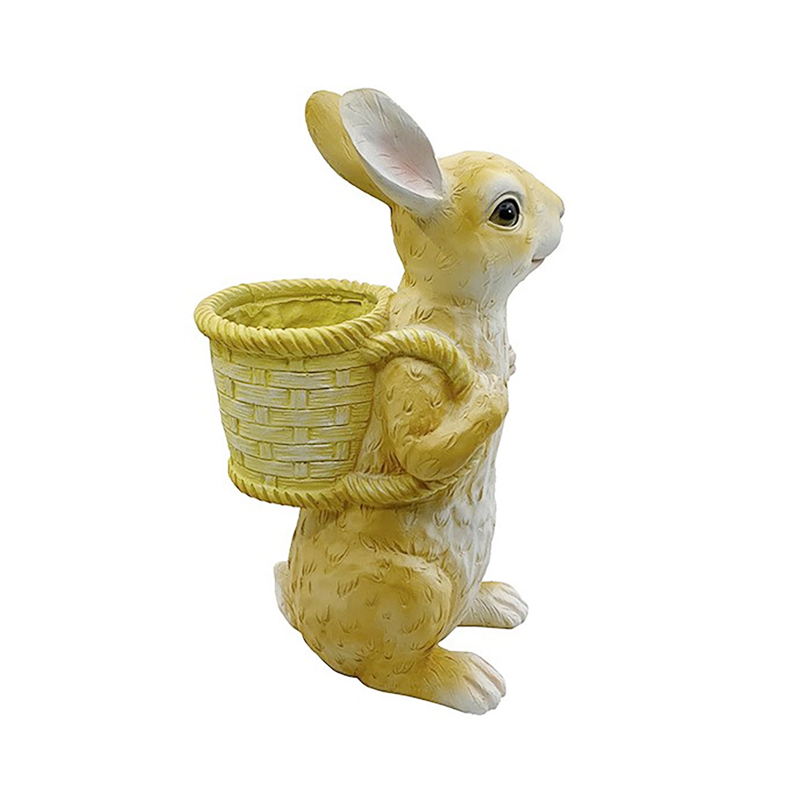Outdoor Garden Rabbit Planter Pot Container Bunny Statue Cute Animal ...