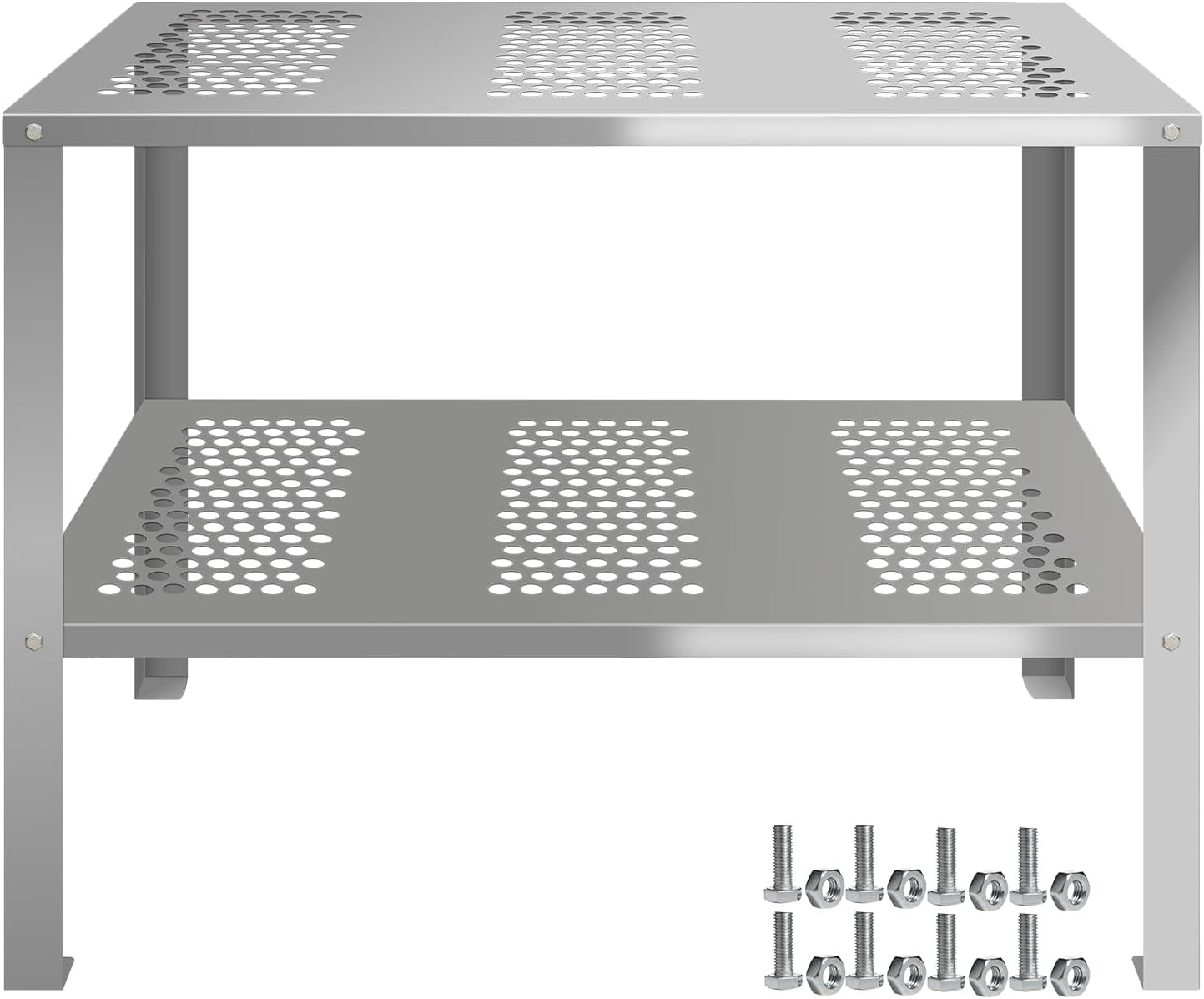 Outdoor Stainless Steel Potting with Storage, Metal Garden Potting ...