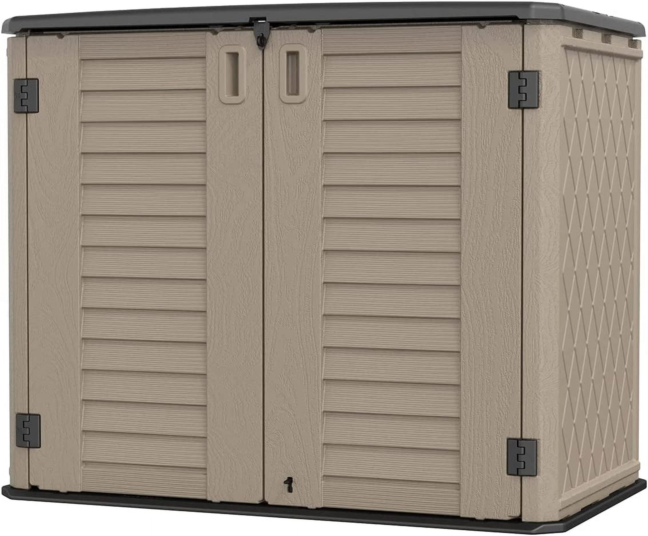 Outdoor Garden Storage Shed for Backyards and Patios, Plastic Storage ...