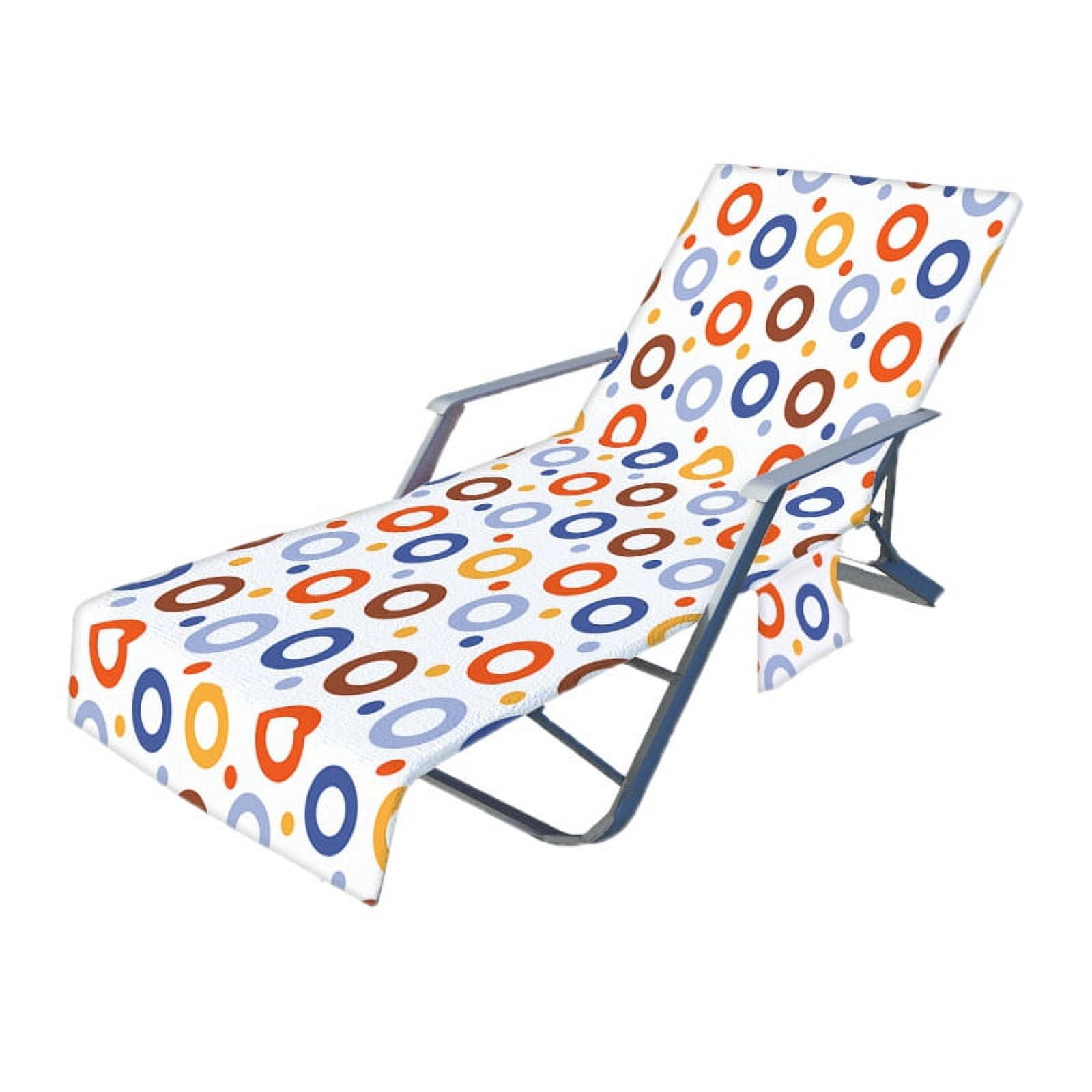 Outdoor Garden Sun Lounger Beach Chair Slipcover Sunbed Towels ...
