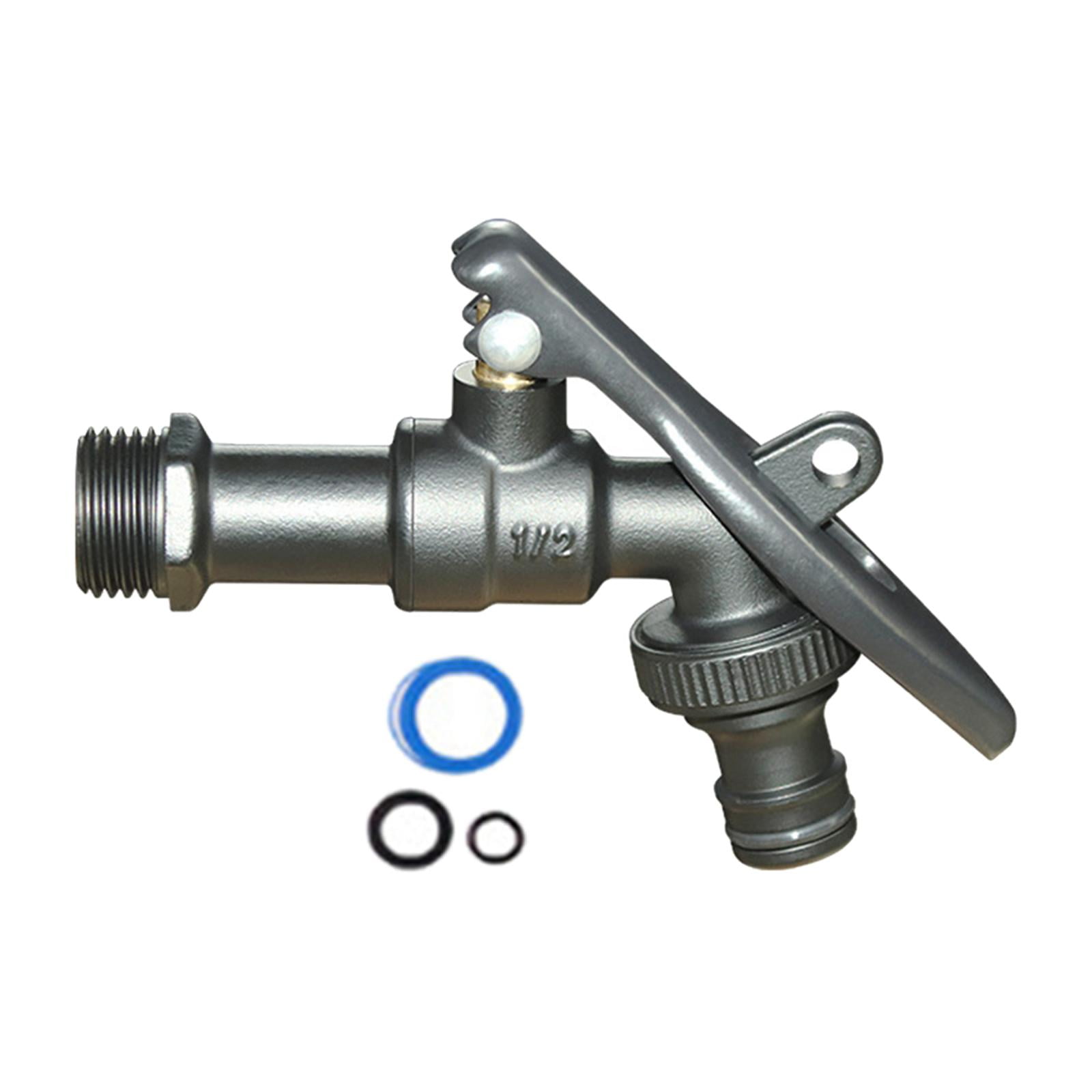 Outdoor Garden Water Faucet/ Garden Hose Connect Bibb 1/2" 3/4" with ...
