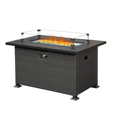 COSIEST 41 Round Fire Pit Table, 50000 BTU for Hotel Patios - Walmart ...