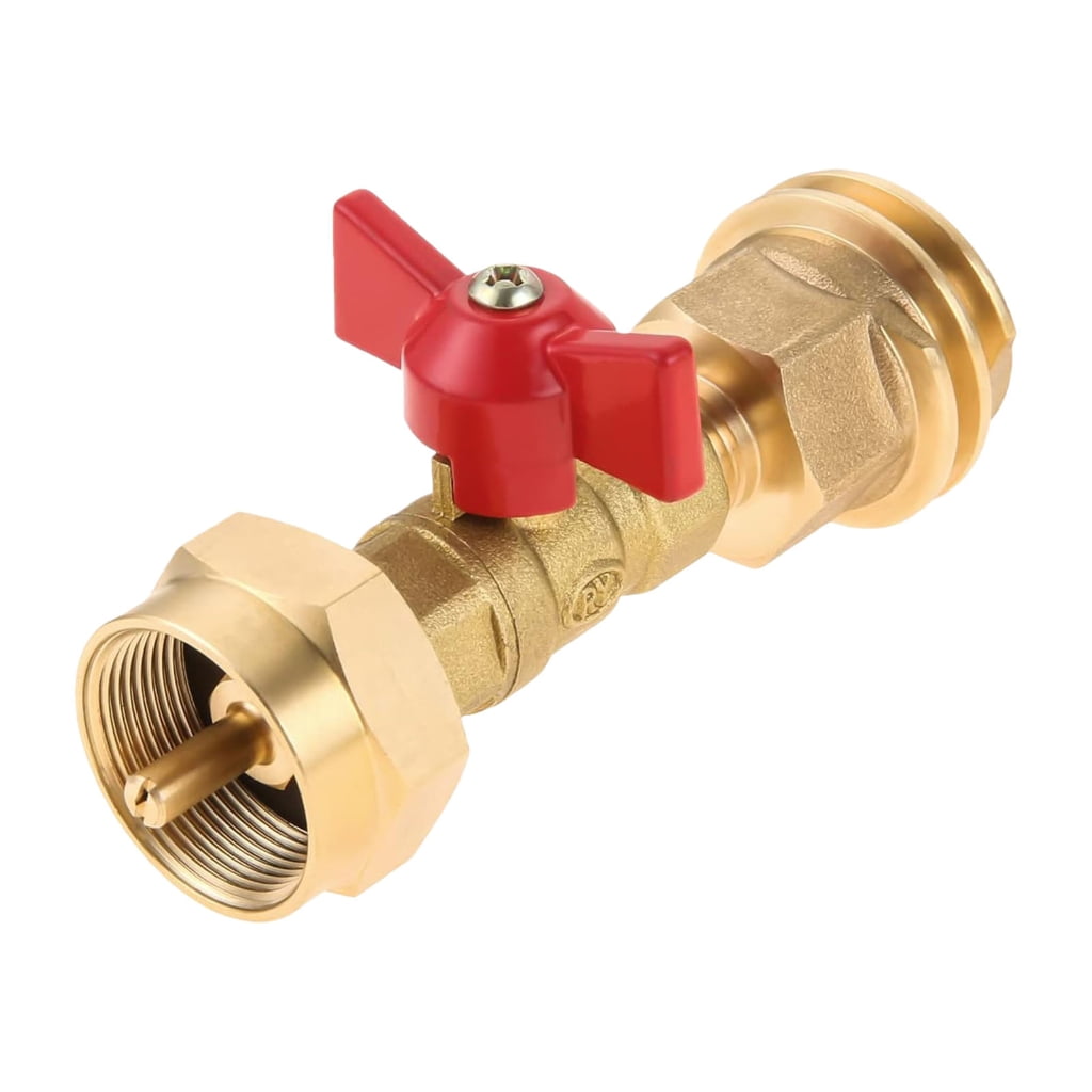 Outdoor Gas Refills Adapter with Valves Metal Connectors Fittings 20lb ...