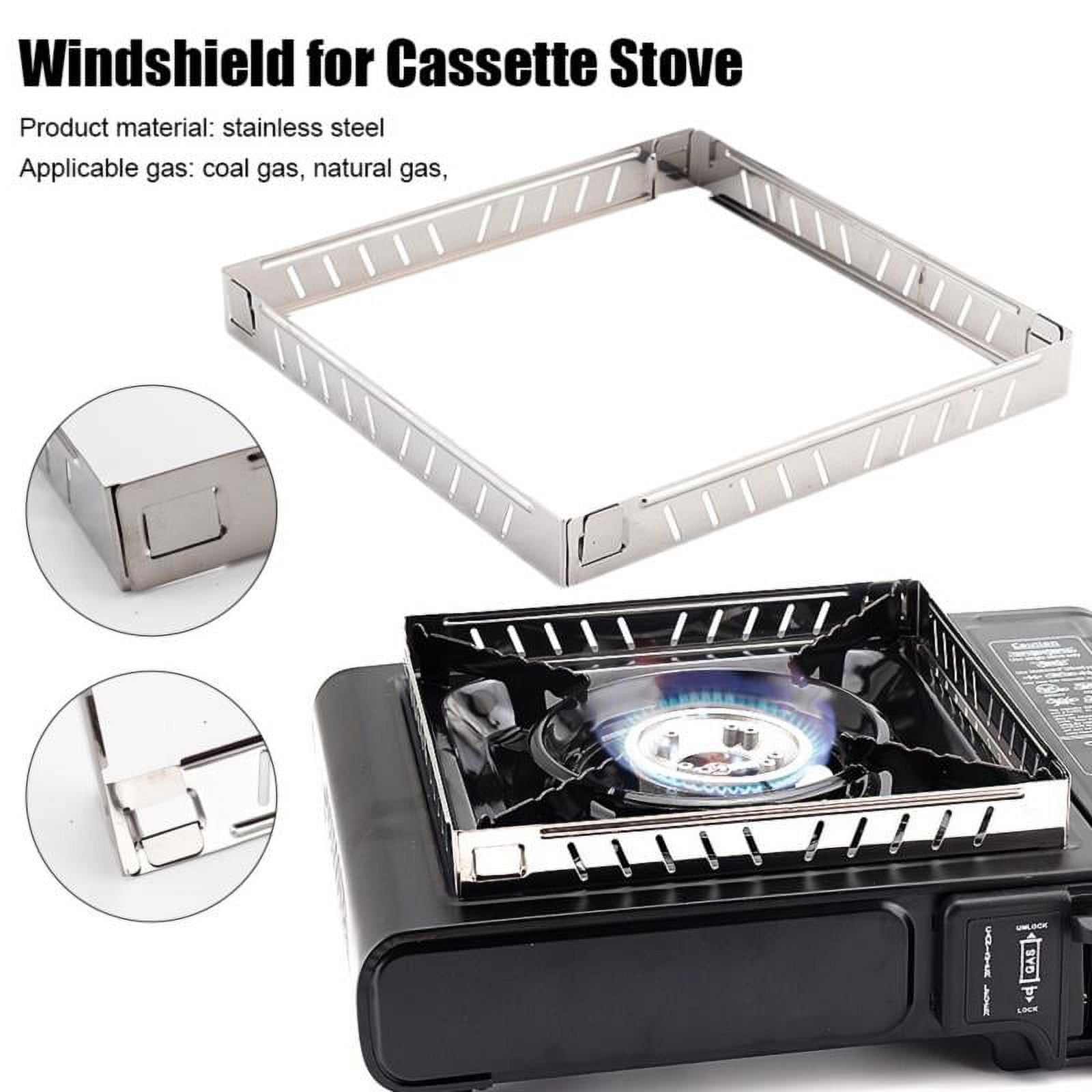 Outdoor Gas Stove Wind Screen Foldable Wind Shield Stainless Steel ...