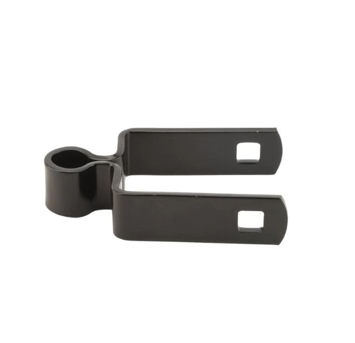 Outdoor Gate Hinges - 2" Square Female Black Galvanized Steel (Pack of ...