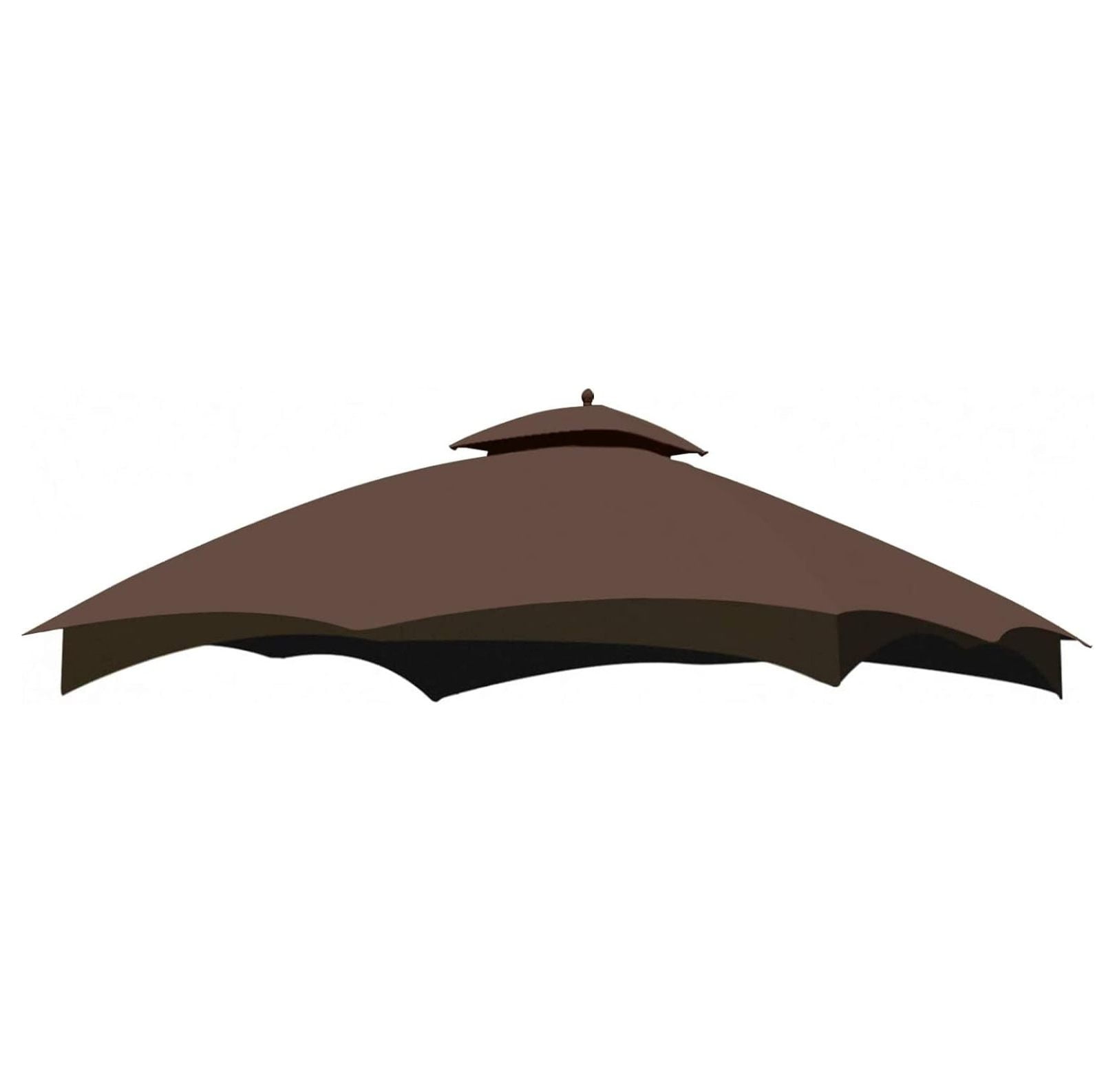 Outdoor Gazebo Replacement Canopy Top, 10' x 12' Gazebo Roof Cover with ...