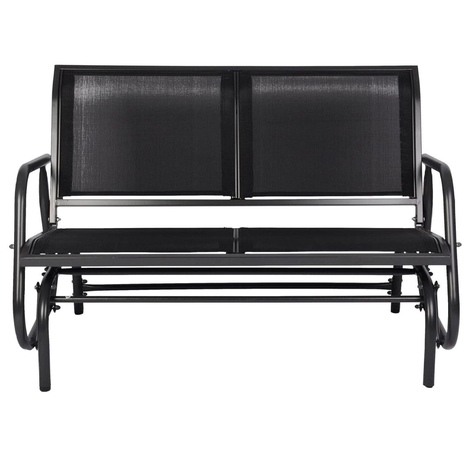 Outdoor Glider Bench 2-Person Rocking Loveseat Chair Patio Swing Rocker ...