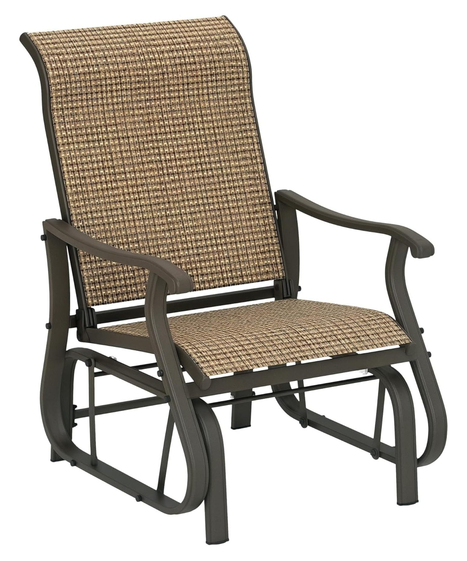 Outdoor Glider Chair, Gliders for Outside Patio with Steel Frame and ...