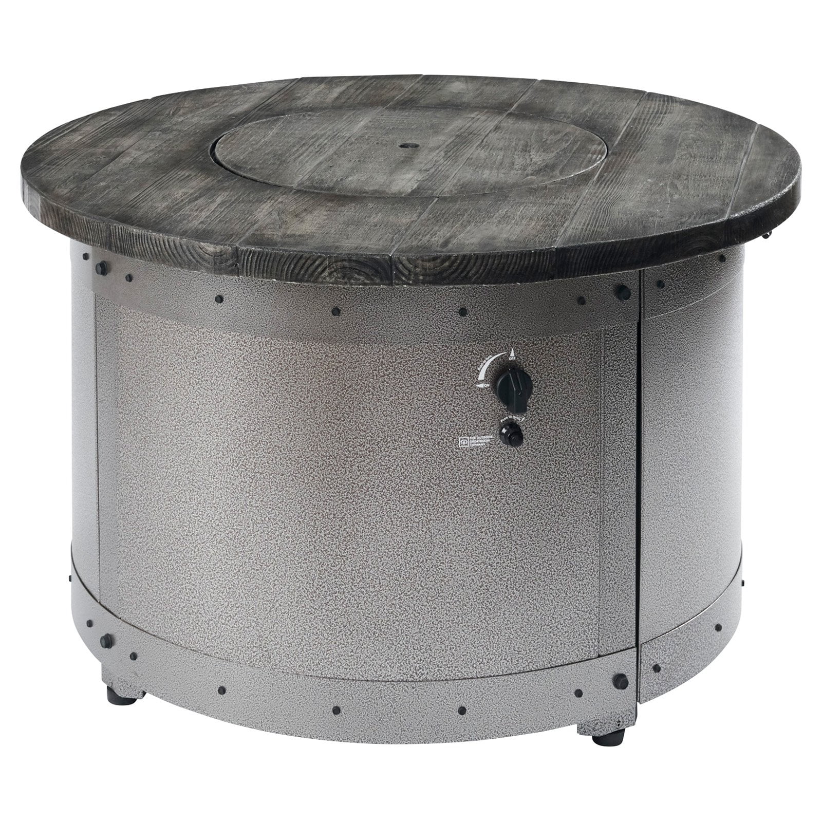 Outdoor GreatRoom Edison Round Gas Fire Pit Table - Walmart.com