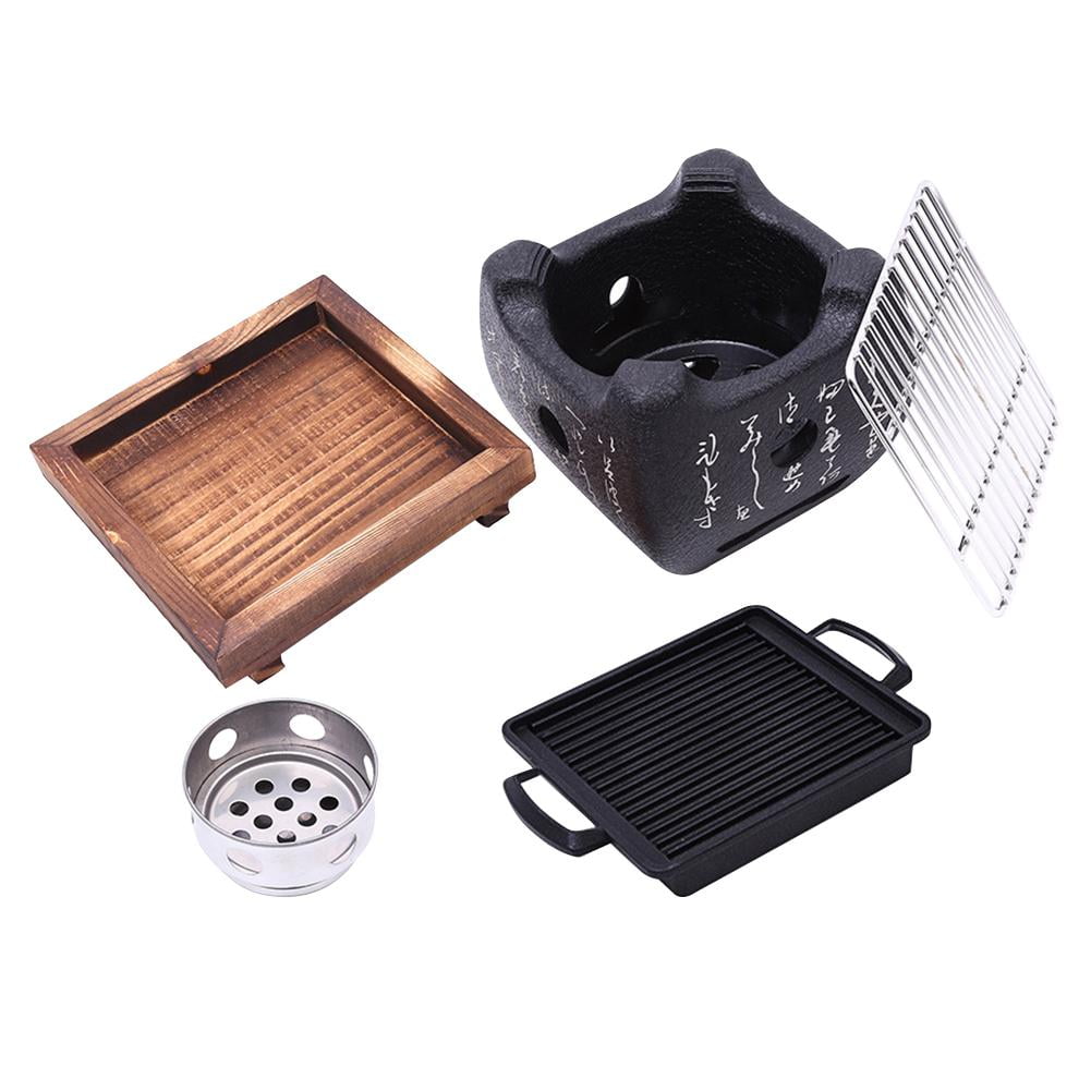 Outdoor Grill Rack Alcohol Oven Carbon Grill Charcoal Pan BBQ Grill New ...