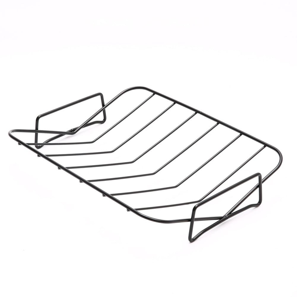 Outdoor Grill Rib Rack Boat-Shaped Chicken Grill Iron Semi-Circular ...