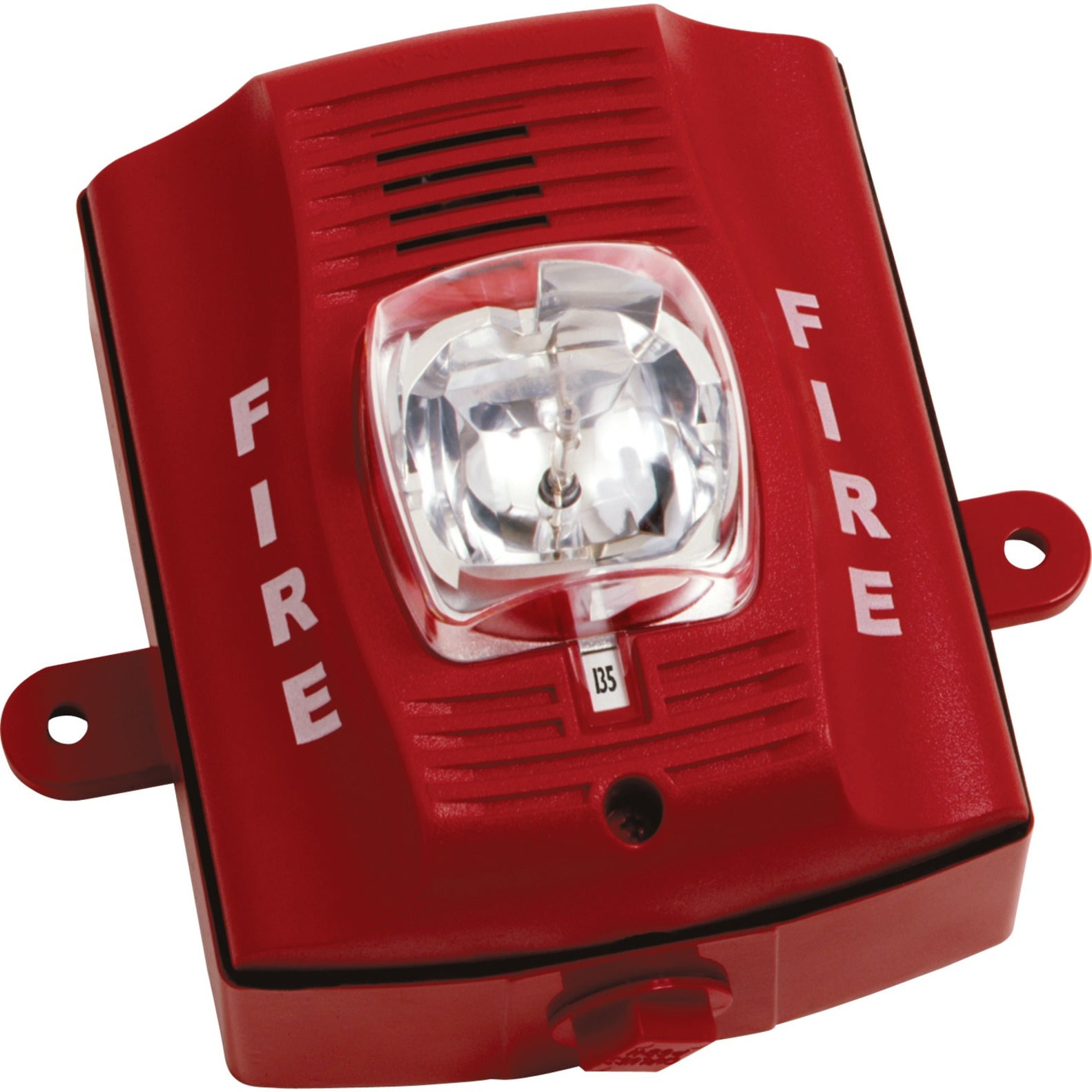 Outdoor H/S,Wall,2-Wire,Hi Candela,Red SYSTEM SENSOR P2RHK-120 ...