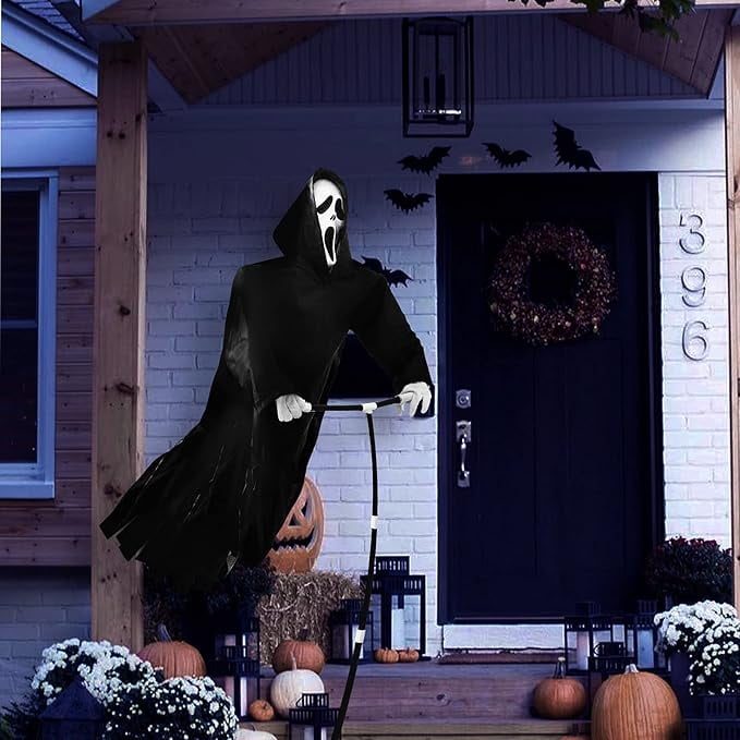 Outdoor Halloween Decoration Ghostface Scarecrow Ghost Skeleton ...