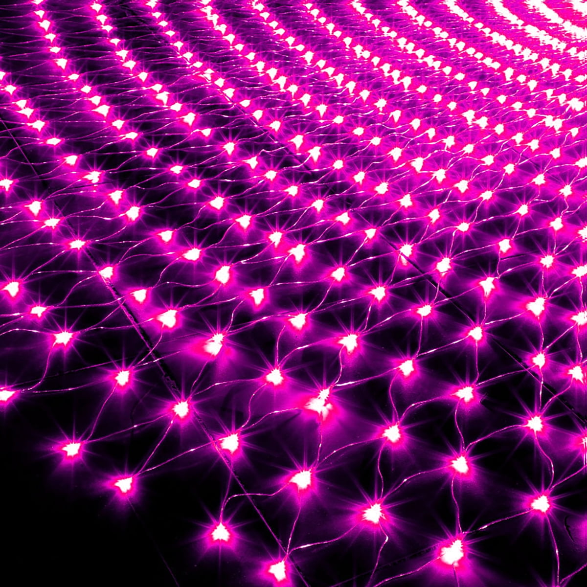 Bincy Outdoor Halloween Pink Net Mesh Lights, 5ft x 5ft 96 LED ...