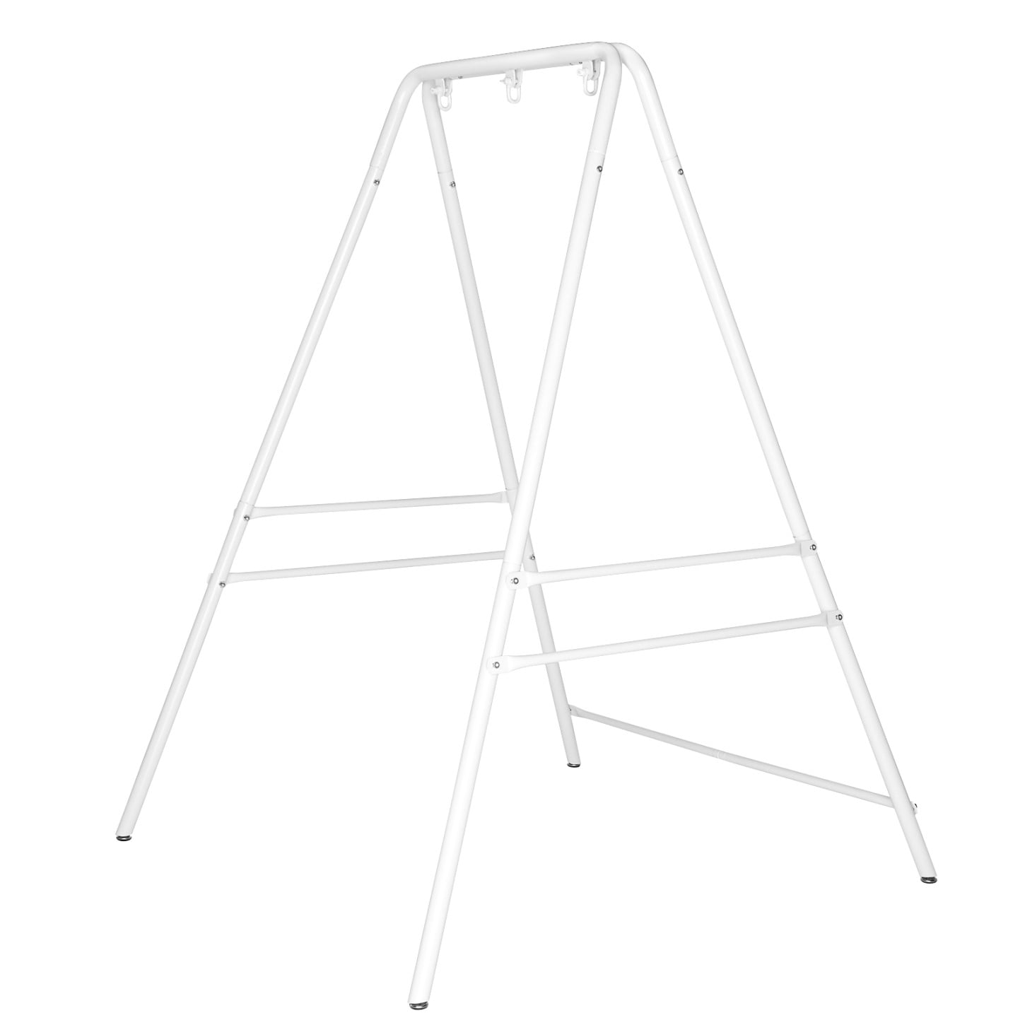 Outdoor Hammock Chair Stand, Wrought Iron 4-Legged Standing with Powder ...