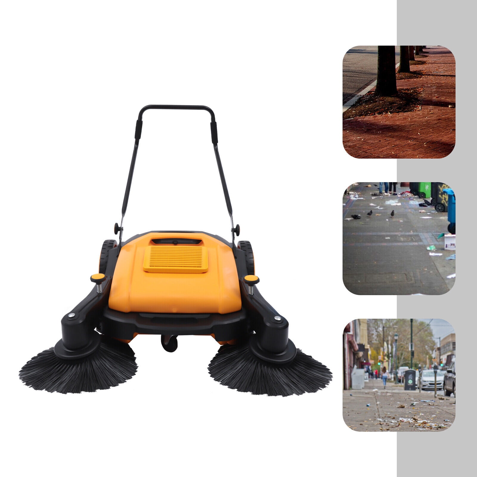 Outdoor Hand Push Floor Sweeper for Shopping Malls, Factory Warehouses ...
