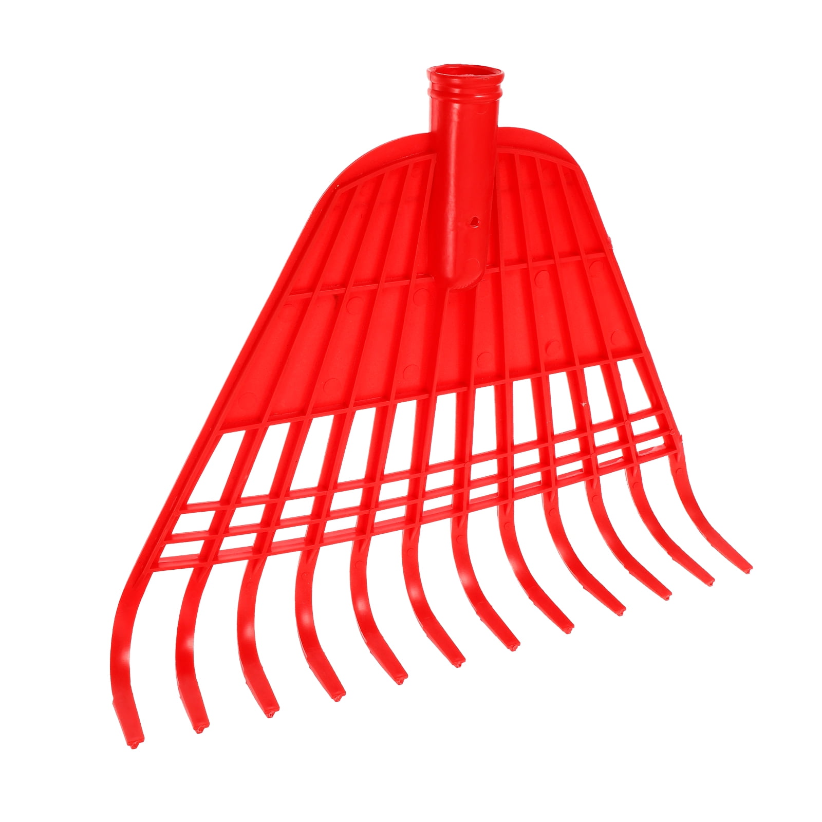 LIFKOME Red Plastic Leaf Rake for Gardening Efficiently Cleans Leaves ...