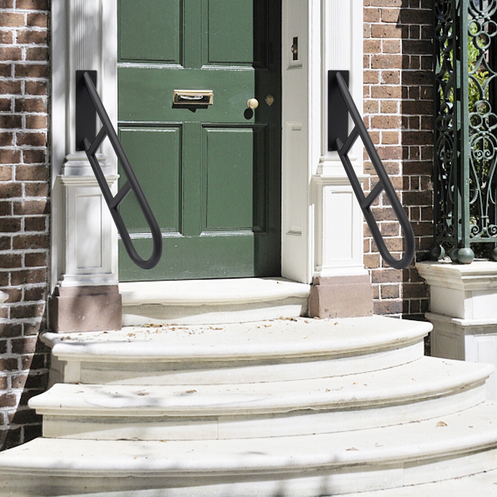 Outdoor Handrail for Steps - Wall Mount Outdoor Grab Bars for Steps ...