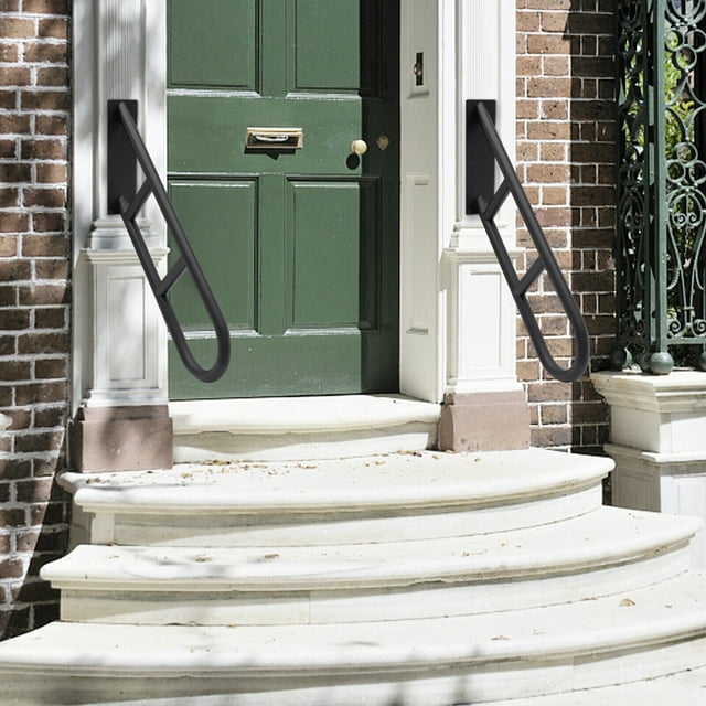 Outdoor Handrail for Steps - Wall Mount Outdoor Grab Bars for Steps ...