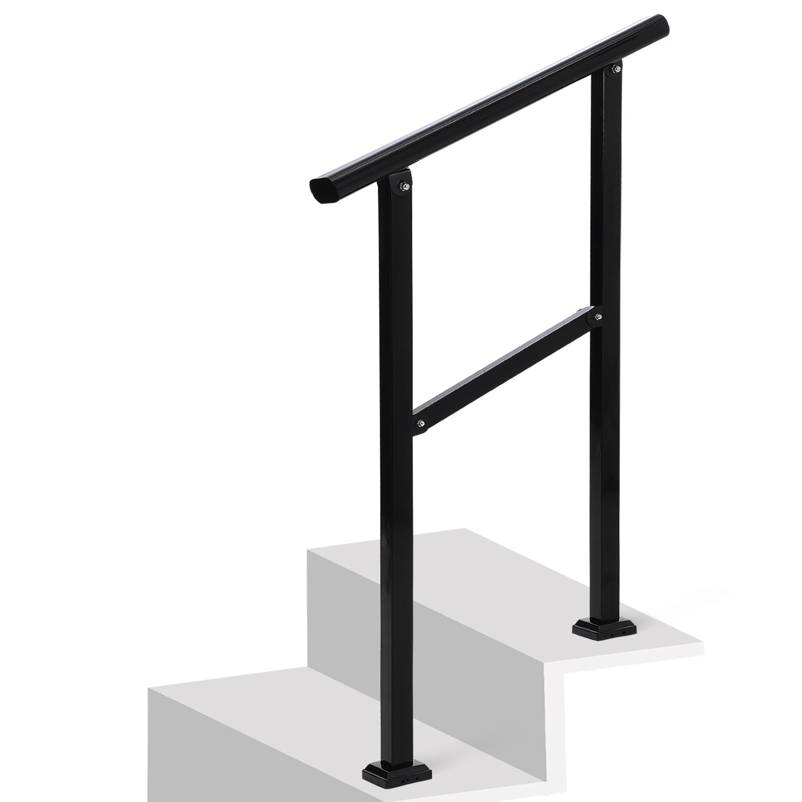 Outdoor Handrails Fits Steps,Adjustable Height Stair Handrail ...