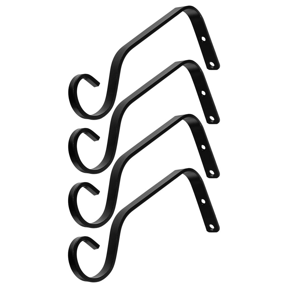 Outdoor Hanging Basket Hangers Plant Pots Lanterns Hook Bracket Wind ...