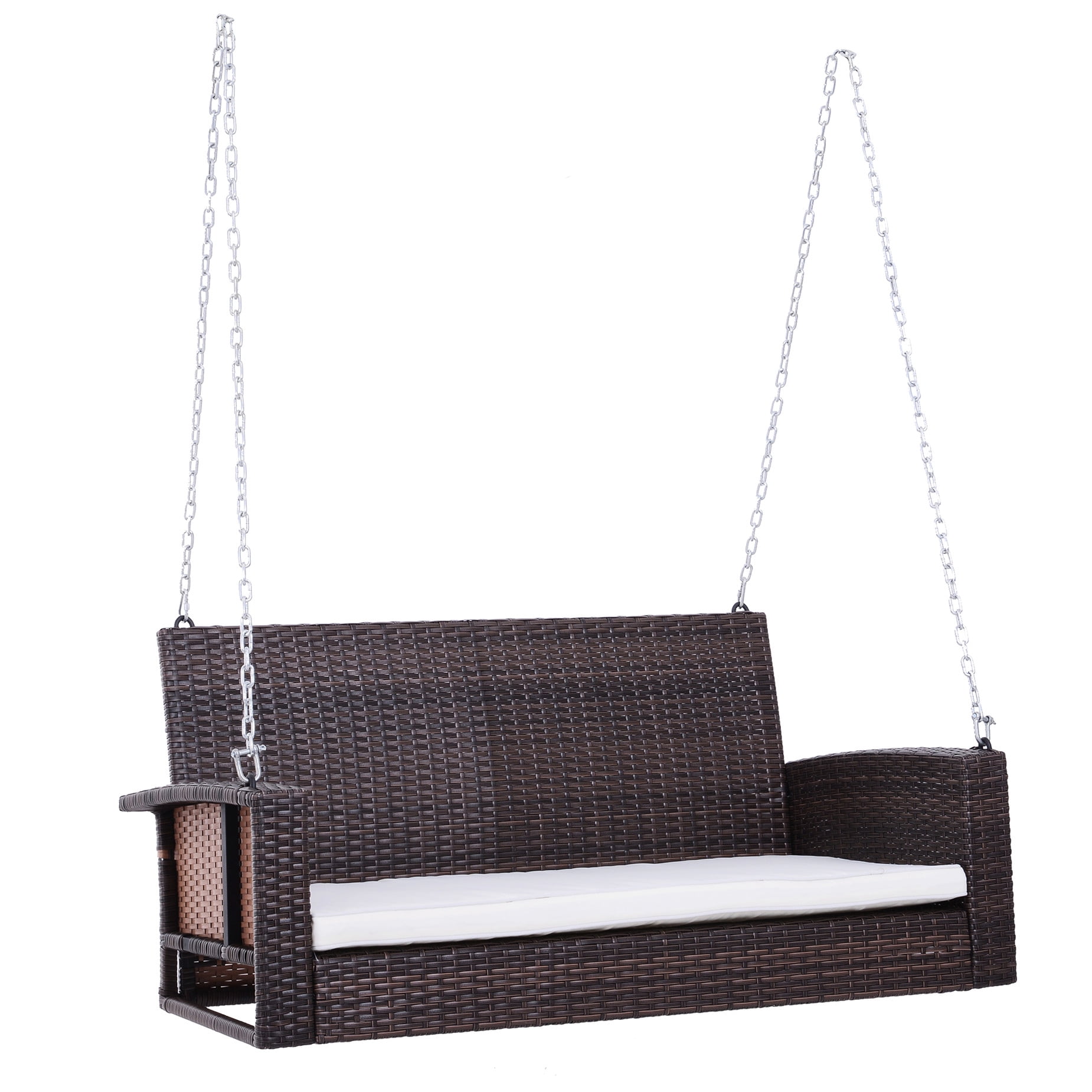 Outdoor Hanging Bench / PE Rattan, 550 lbs Load - bearing / A Beautiful ...