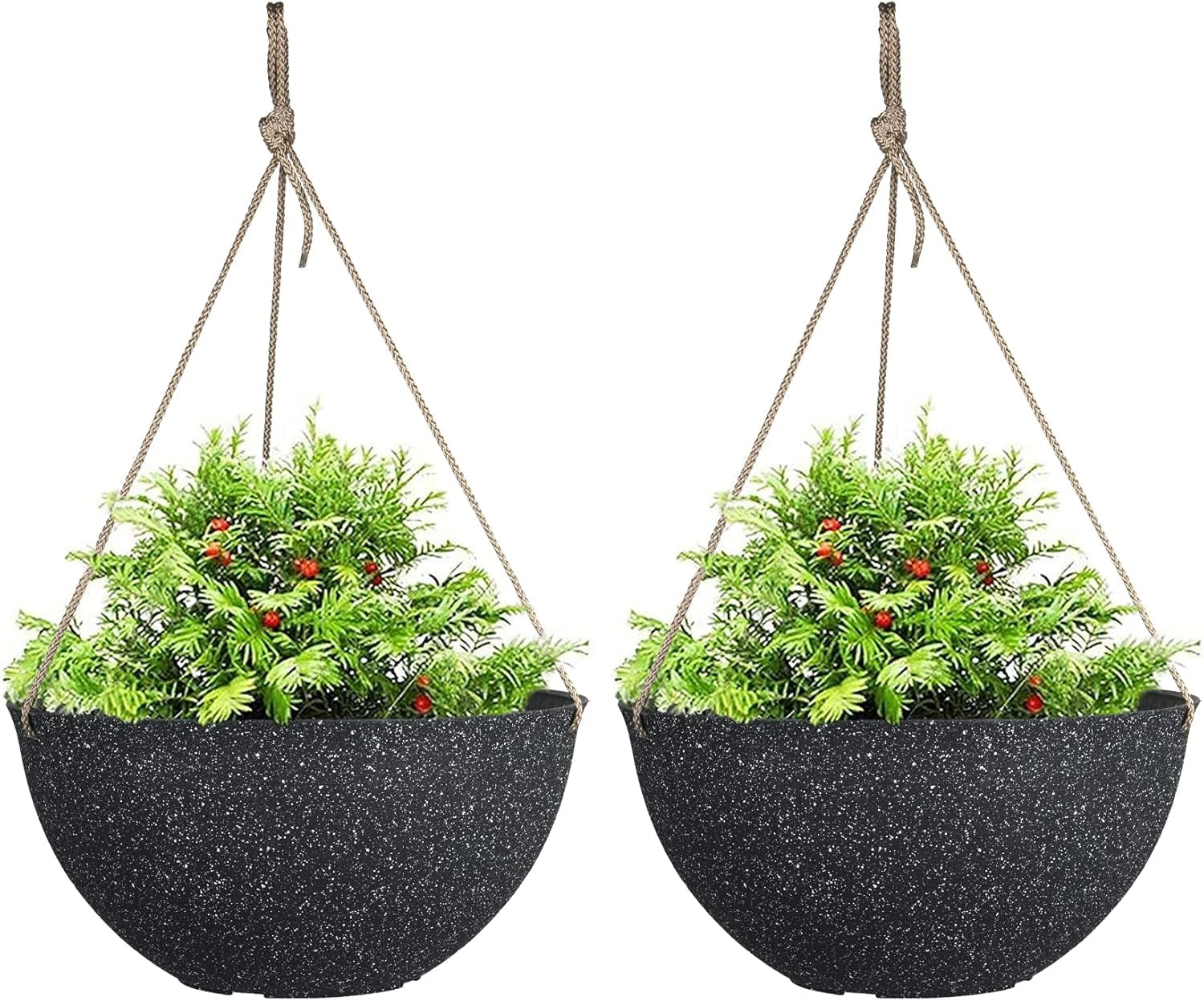 Outdoor Hanging Planters for Large Plants - 13 Inch Basket for Patio ...