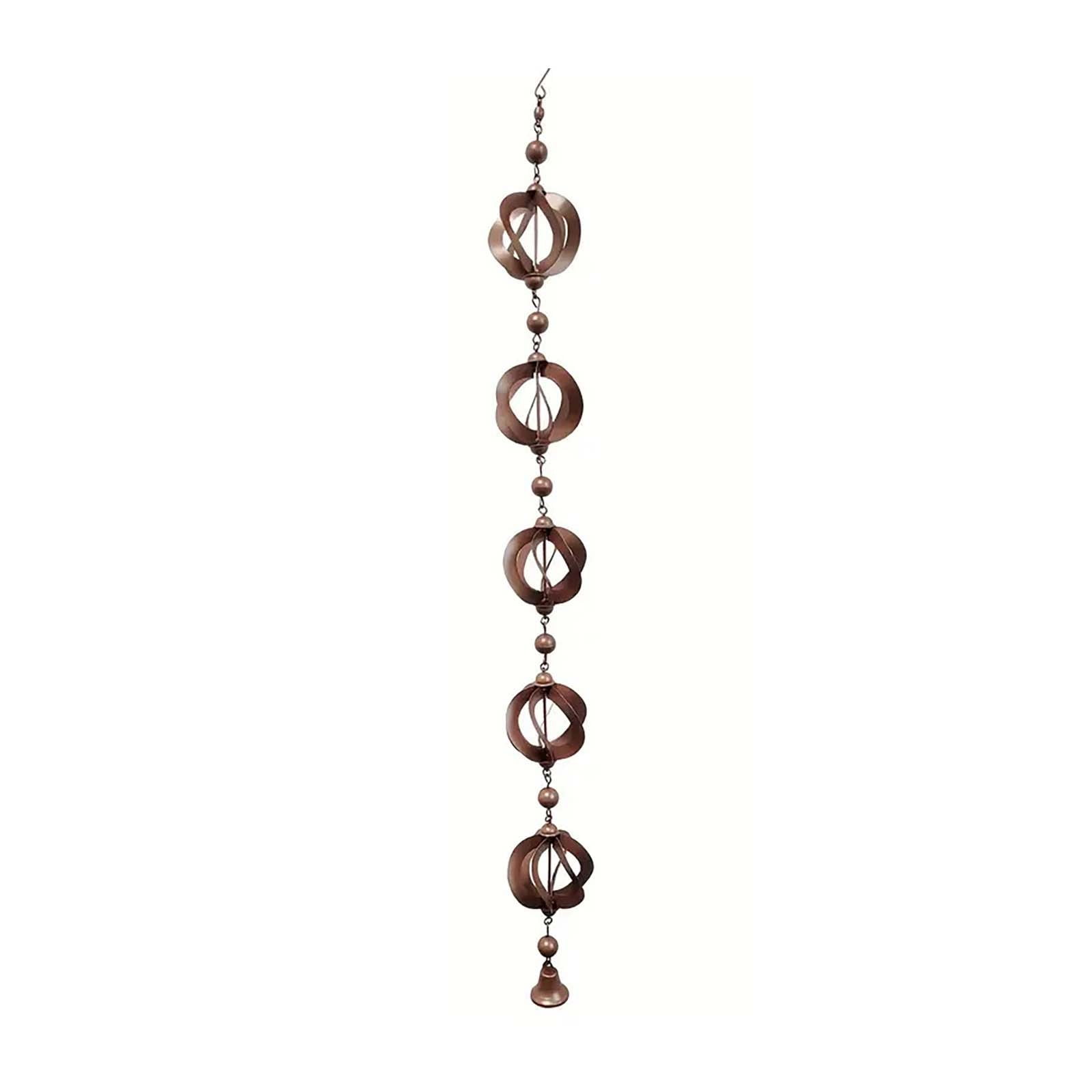 Outdoor Hanging Rain Chain Wind Chime - Soothing Sound, Weather ...
