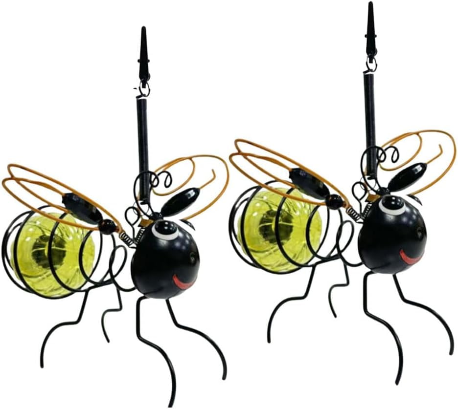 Outdoor Hanging Solar Bee Light, 2025 New Solar Bee Lights Decor for ...