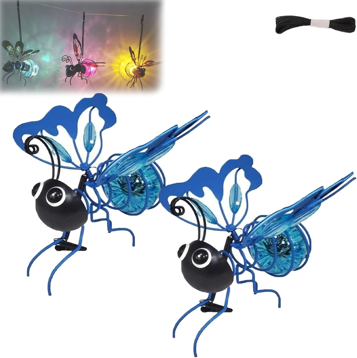 Outdoor Hanging Solar Bee Light, Solar Garden Bees, Solars Powered ...