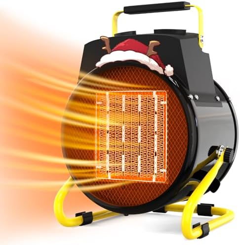 Outdoor Heater, 1500W Portable Electric Heaters with 3S Fast Heating ...